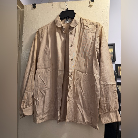 Hazan | Tops | Womens Tan Buttonup Shirt | Poshmark
